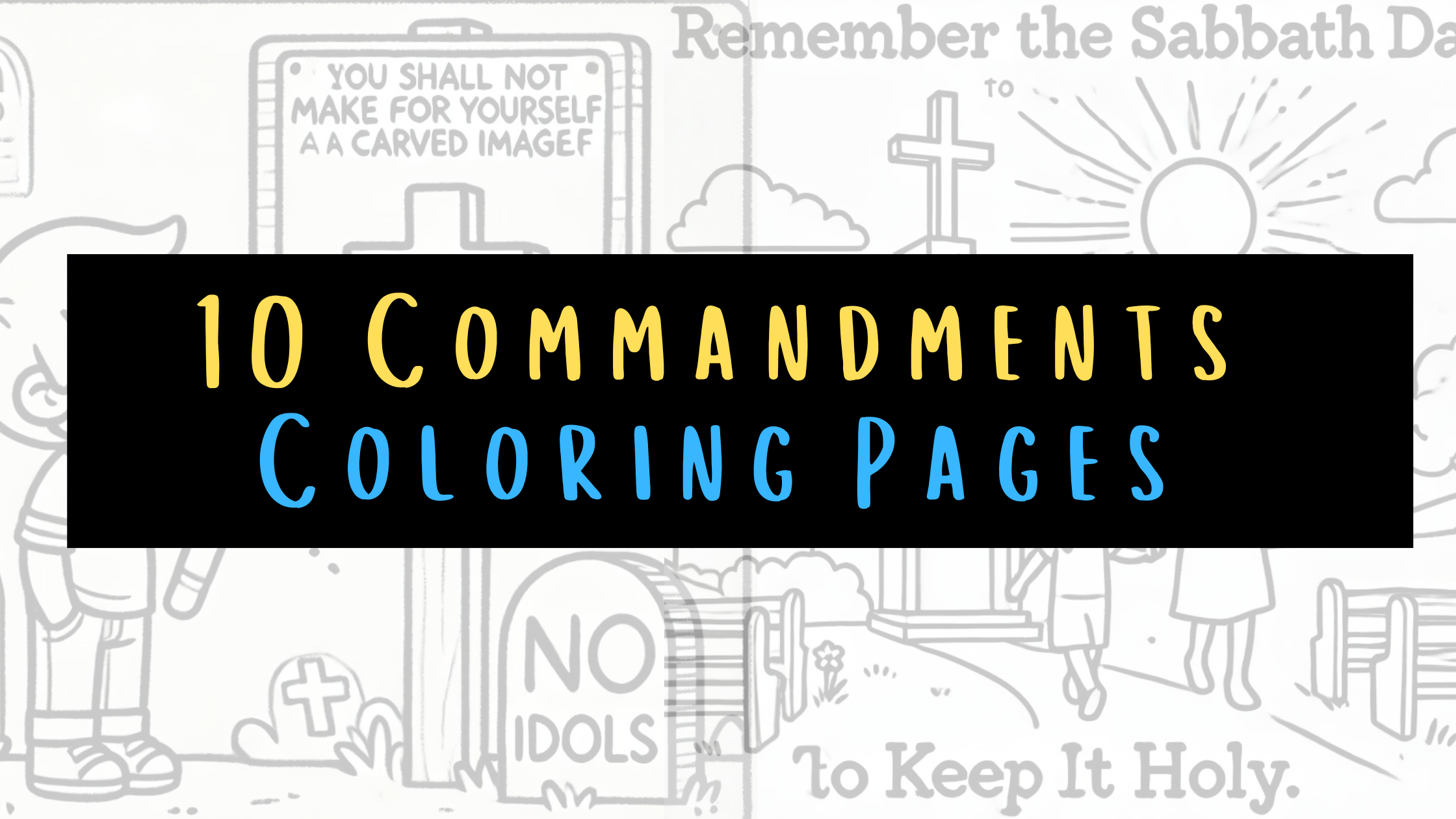10 Commandments Coloring Pages | Kids Coloring Pages Online