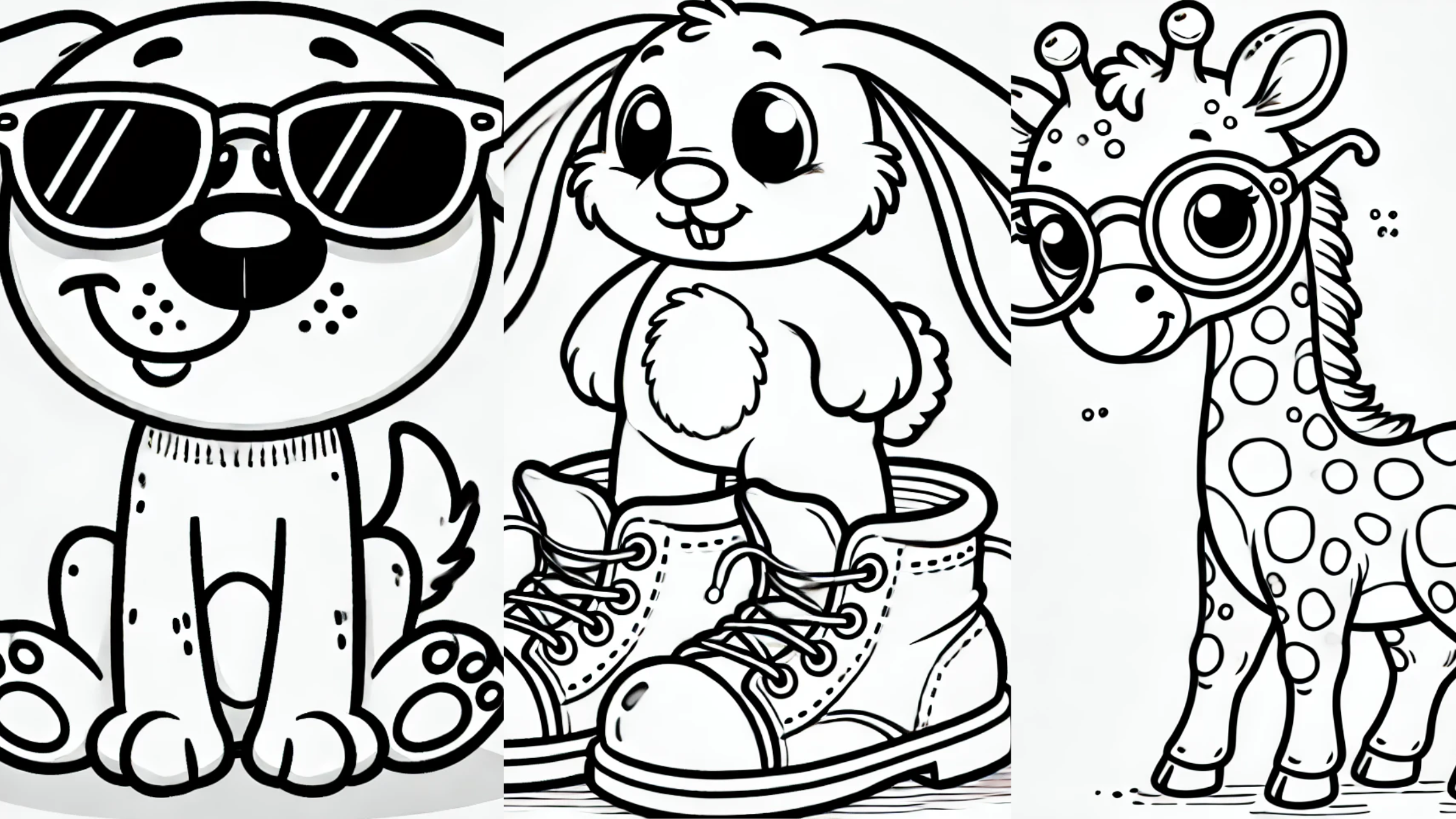 Coloring Pages Of Funny Animals For Kids