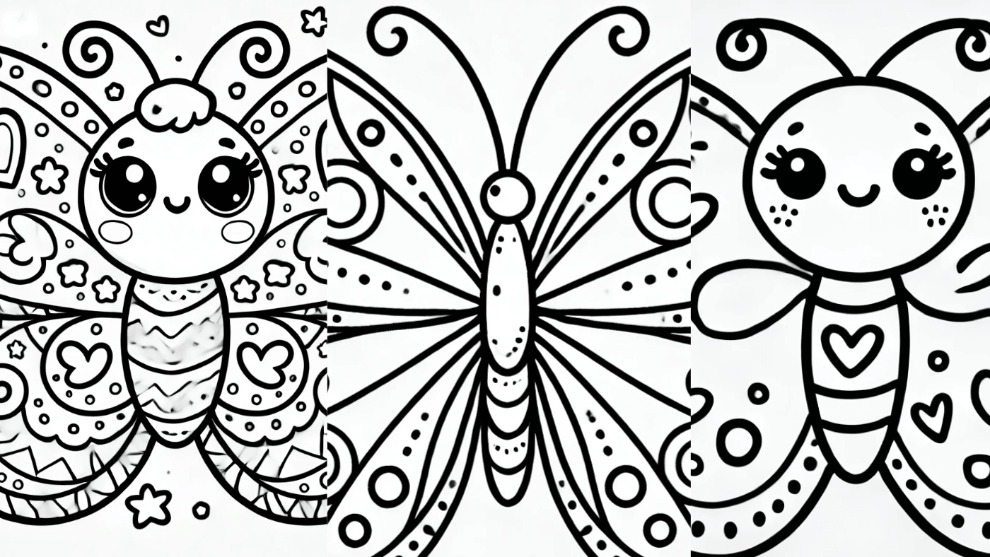 Magical Butterfly coloring pages