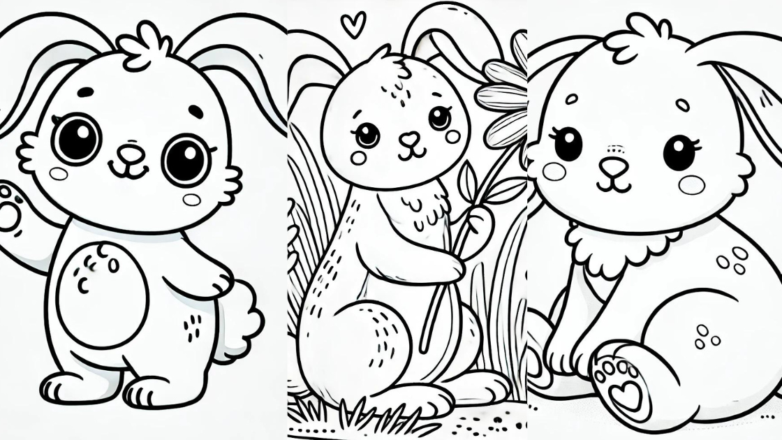 Hop into creativity with Bunny coloring pages