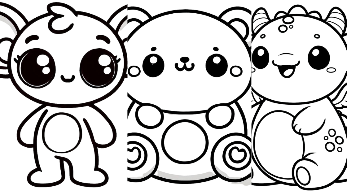 Delightful Cute coloring pages