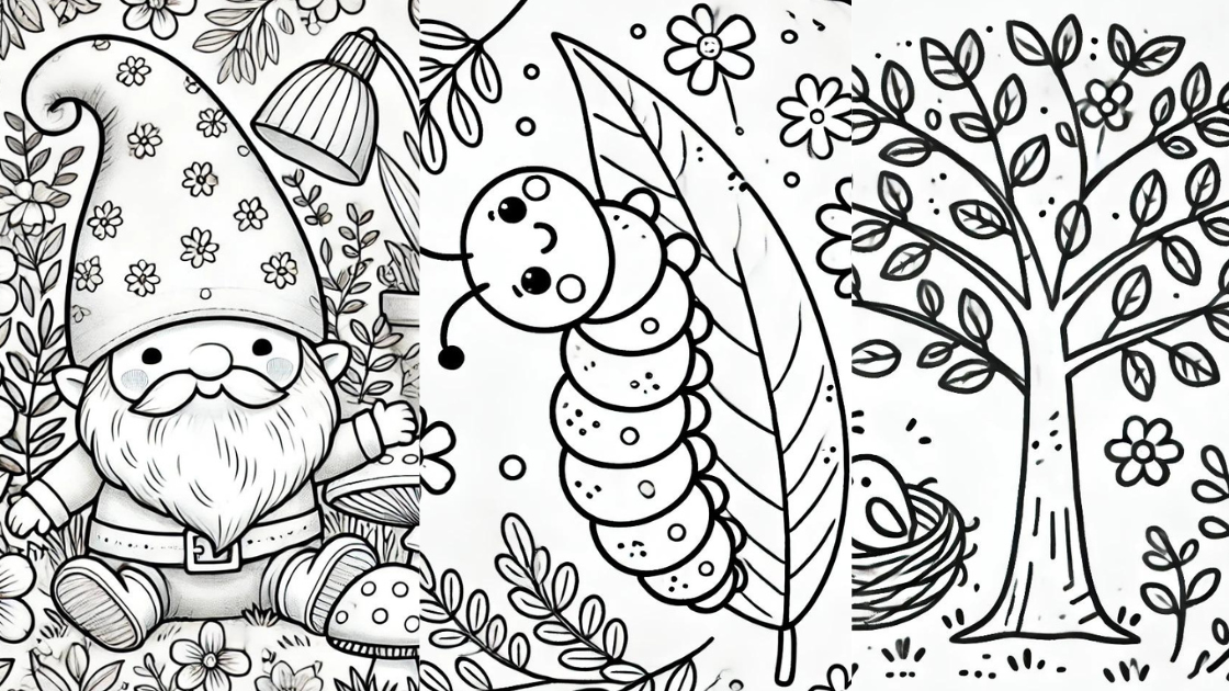 Vibrant Spring coloring pages
